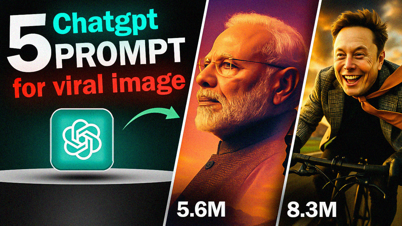 5 Viral ChatGPT Image Prompts (2025) for Creators, Influencers & Marketers